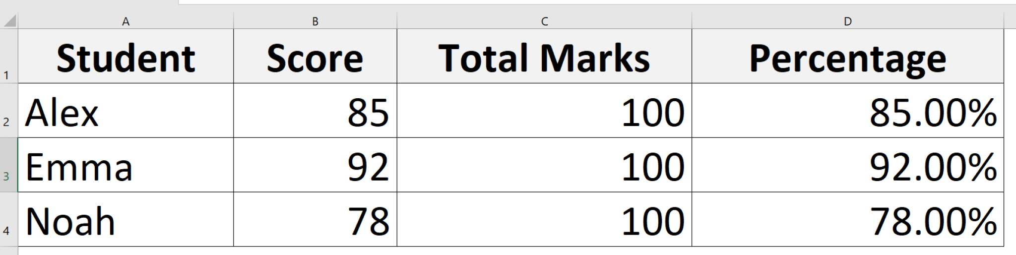 How to Calculate Percentage in Excel : Step by Step excel formula with ...