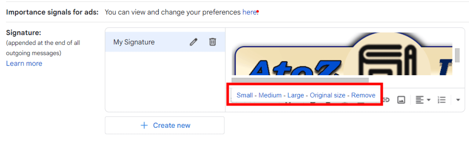 how to make a signature in gmail - AtoZ Library